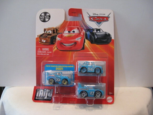 MATTEL/PIXAR CARS MINI RACERS DINOCO SERIES McQUEEN ,CHICK HICKS,AKA ...