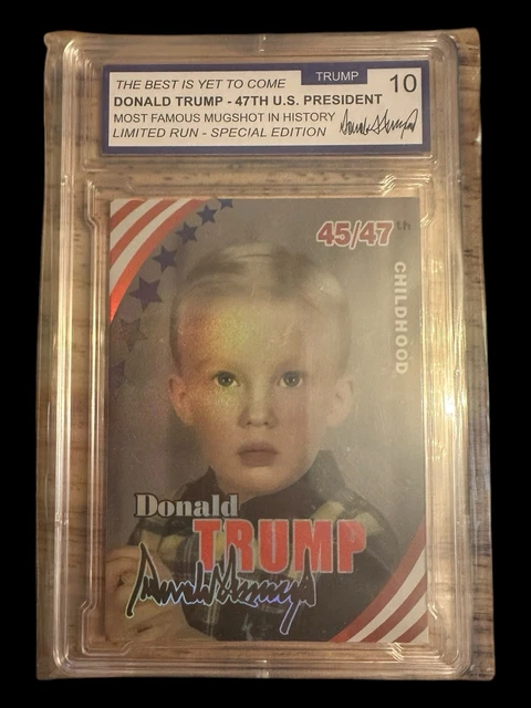 2025 DONALD TRUMP 47th Presidential Trading Card Best Yet To Come Gem ...