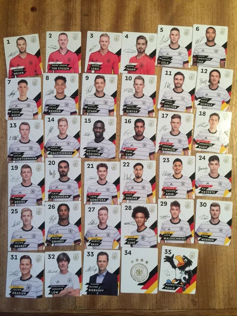 REWE FUSSBALL SAMMELKARTE DFB 2020 EM * 20 von 35 Karten EUR 1,00 - PicClick DE