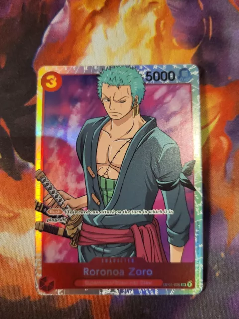 ONE PIECE TCG - Roronoa Zoro Alt. Art - Leader L - OP01-001 - Neuf ...
