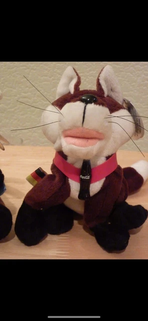 VINTAGE COCA-COLA FANNIE Fox Plush Toy Promotional Collectible ...