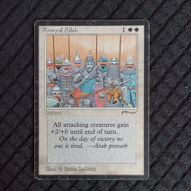 CARTE MAGIC MTG Army of Allah V2 Arabian Nights Anglais EN Vintage 1993 ...