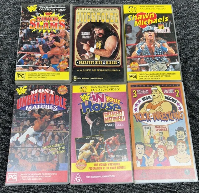WWF WRESTLING VHS Video Tape Vintage 90s WCW WWE Bulk Lot Bundle Of 6 ...