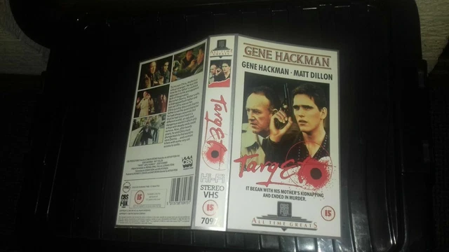 TARGET (GENE HACKMAN / matt dillion) vhs video cover sleeve artwork £5. ...