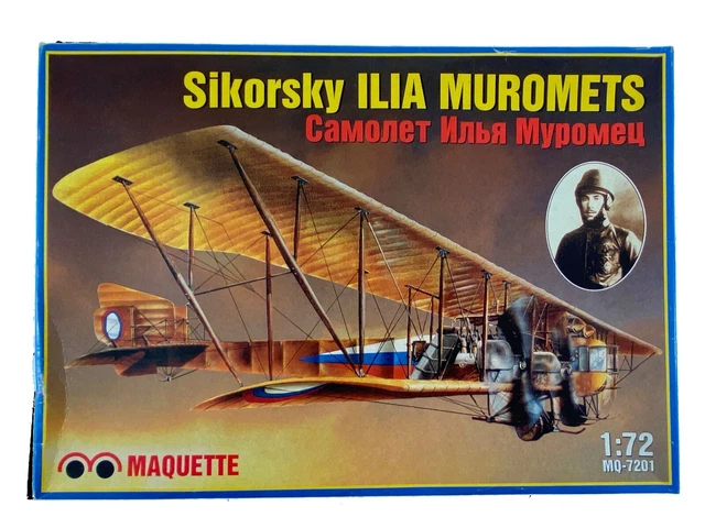 RARE MAQUETTE 1/72 model kit Sikorsky ILIA Muromets large WWI Bi plane bomber £14.90 - PicClick UK