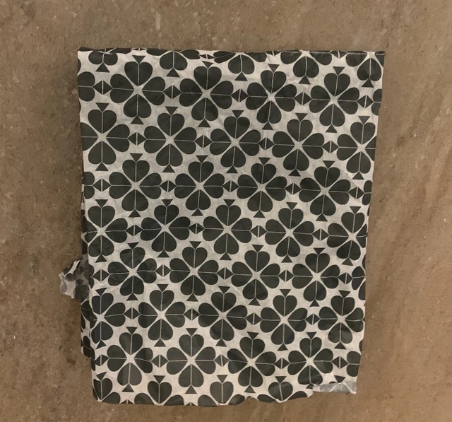 KATE SPADE GREEN & white logo tissue paper gift wrap - one piece.Couple ...