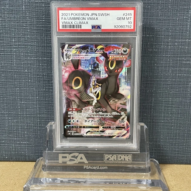 CARTE POKÉMON PSA 10 Umbreon VMAX CSR 245/184 s8b VMAX Climax 2022 japonais JP EUR 1,16 ...