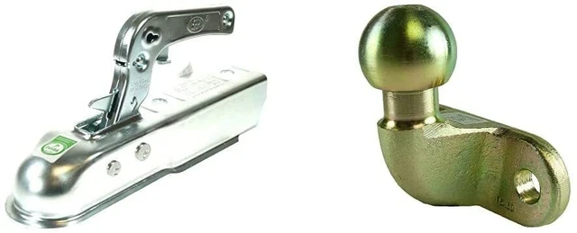 MAYPOLE 50MM TRAILER Coupling & 50mm Tow Ball Set Towing Trailer - Set ...