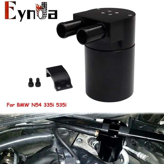 BILLET ALUMINUM OIL Catch Can Tank Bottle Baffled For BMW N54 335i 535i ...