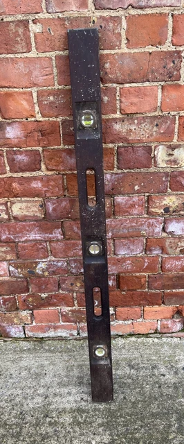 VINTAGE HARDWOOD SPIRIT Level - 4ft Long - Believed to be 1920's £75.00 ...