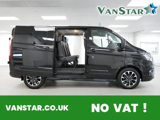23 FORD TRANSIT Custom 320 2.0 Ebl 170 Swb Sport Auto 6 Seater Crew ...