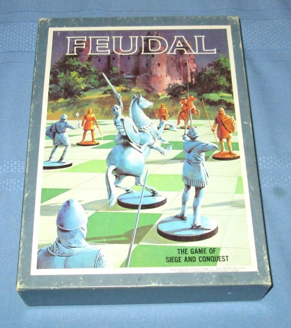 VINTAGE 1976 FEUDAL - Avalon Hill Bookshelf Game GA-270 Leisure Time ...