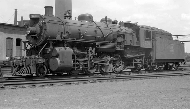 CN CANADIAN NATIONAL Railways Locomotive, Engine No 3480 Old Train Photo £5.68 - PicClick UK