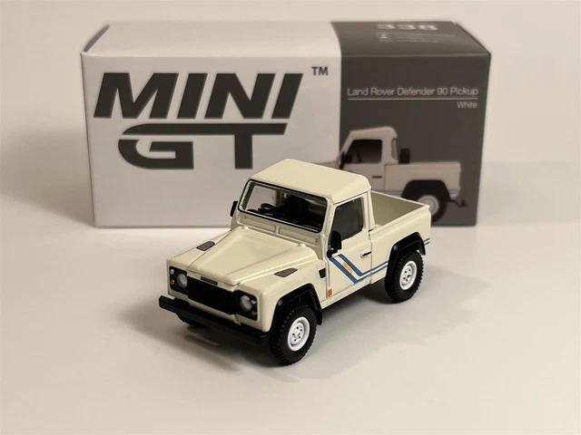 LAND ROVER DEFENDER 90 Pick-Up Blanc 1:64 Echelle Mini GT MGT00338R EUR ...