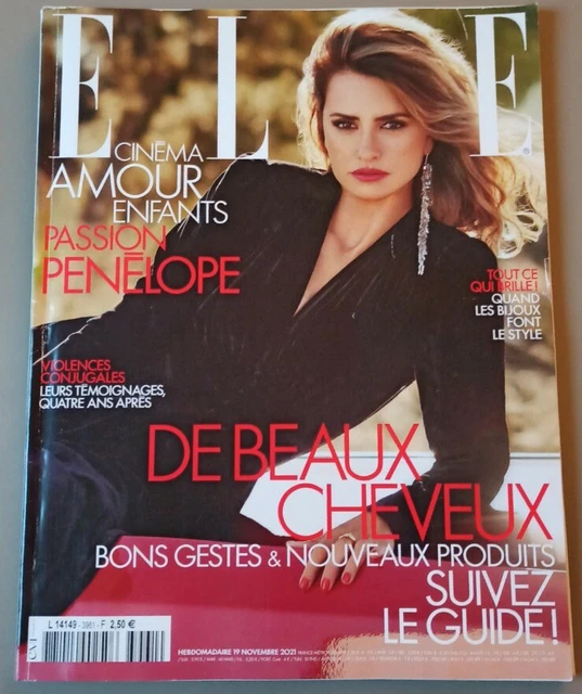 PENELOPE CRUZ ~ MODE ELLE MAGAZINE n°3961 ~ Novembre 2021 (ref1) EUR 4,90 - PicClick FR