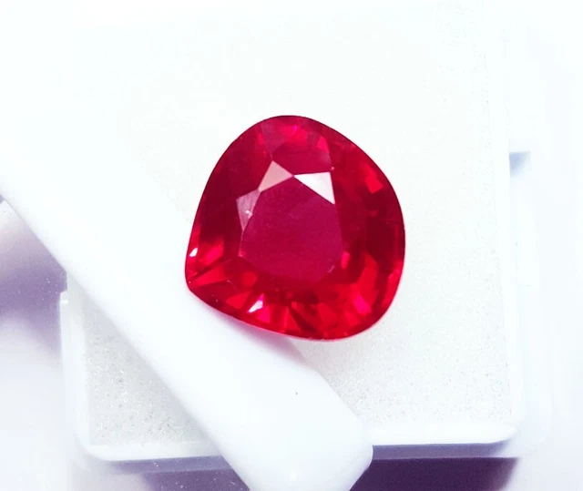 POIRE FORME NATUREL Rubis Rouge 10.50 CT Certifié Desseré Gemme Avec Sans Cadeau EUR 14,83 ...