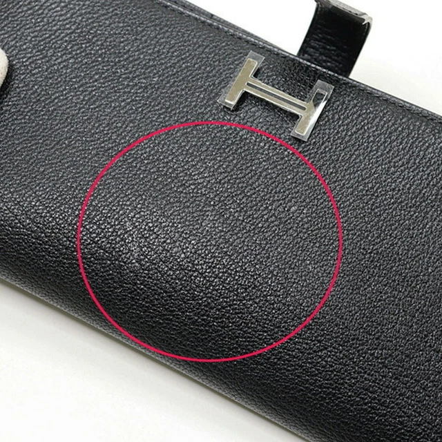 HERMES HERMÈS BEARN soufflet black Chevre Mysore B stamp (2023) long ...