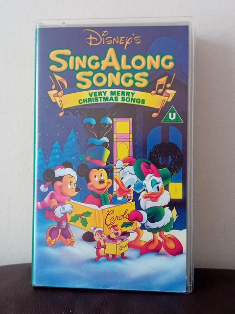 DISNEY - SING Along Songs - Very Merry Christmas Songs - Vhs Video Rare ...