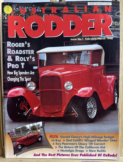 AUSTRALIAN RODDER MAGAZINE Issue No.1 Feb/March 1990 In Good Condition ...