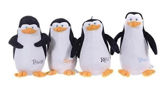 NEW OFFICIAL DREAMWORKS 8" Madagascar Plush Penguin Soft Toy Private ...