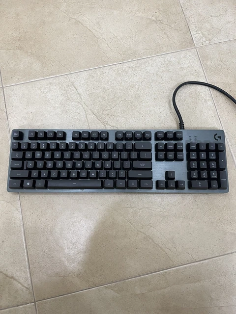 LOGITECH BLACK MECHANICAL Backlit Red Gaming Keyboard Wired G413 Carbon ...
