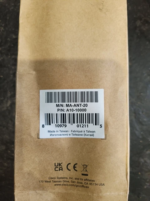 CISCO MERAKI MA-ANT-20 4/7 dBi Dual-Band Omni Antennas, (set of 2pcs) £79.99 - PicClick UK