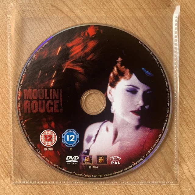 MOULIN ROUGE - Dvd (2003) Nicole Kidman - Ewan McGregor - U.k R2 - DISC ...