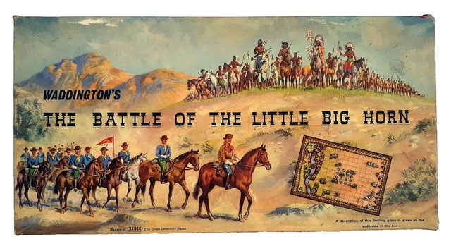 BATTLE OF THE LITTLE BIG HORN - General Custer - Vintage Board Game ...