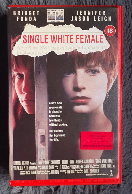 SINGLE WHITE FEMALE - EX-RENTAL VHS - BRIDGET FONDA - Tape Has Been ...