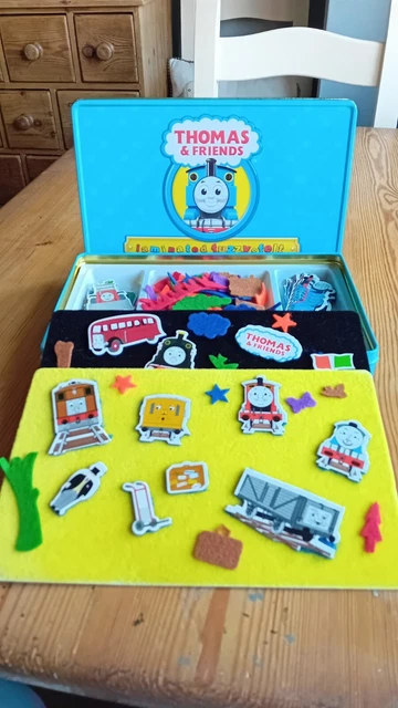 THOMAS THE TANK Engine Fuzzy Felt Laminated Set Thomas & Friends In ...