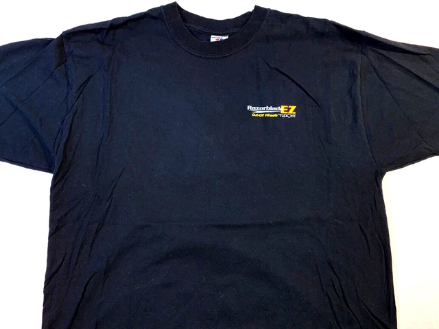 RARE VINTAGE 2000'S Razorblade EZ Cut Off Wheels by Flexovit T-Shirt XL ...