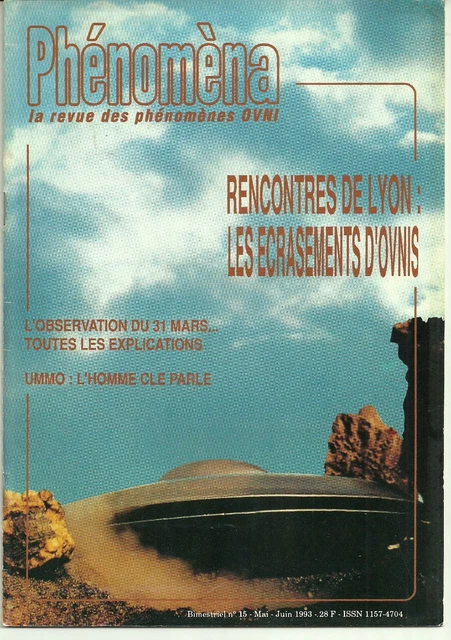 PHÉNOMÈNA N°15 REVUE fanzine OVNI UFO ufologie lumières dans la nuit ...
