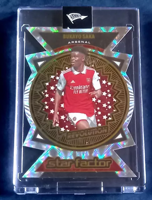 BUKAYO SAKA 2022-23 Panini Revolution Premier League Star Factor #1 Ssp ... BUKAYO SAKA 2022-23 Panini Revolution Premier League Star Factor #1 Ssp ...