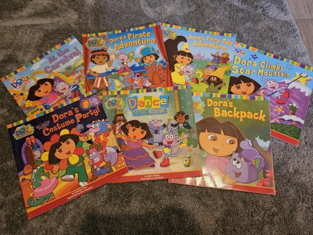 7 X DORA the Explorer Books Bundle Nick Jr Kids Stories Pirate Carnival ...