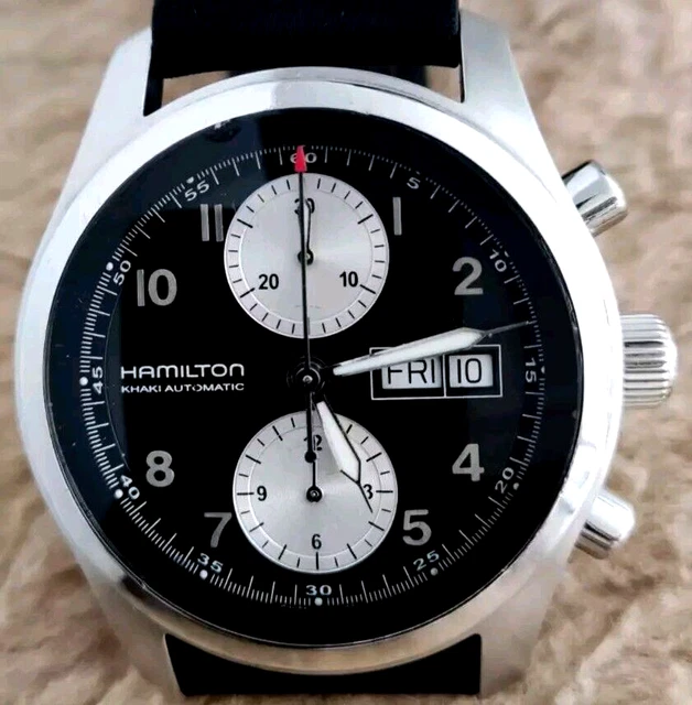 OROLOGIO UOMO HAMILTON Khaki FIELD CHRONOGRAPH Automatico Ref H715660 ...