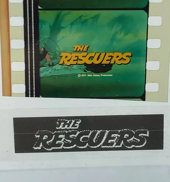 DISNEY ANIMATION AUTHENTIC Film 5-Cell Strip THE RESCUERS Title Frame £ ...