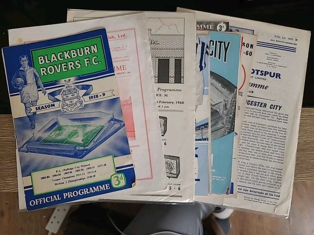 18 X LEICESTER City Away Programmes 1959-1960 League And Cup £18.00 ...