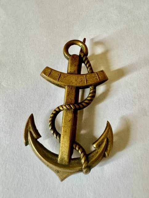 RARE INSIGNE MILITAIRE infanterie colonial marine, époque Vichy (1941 ...