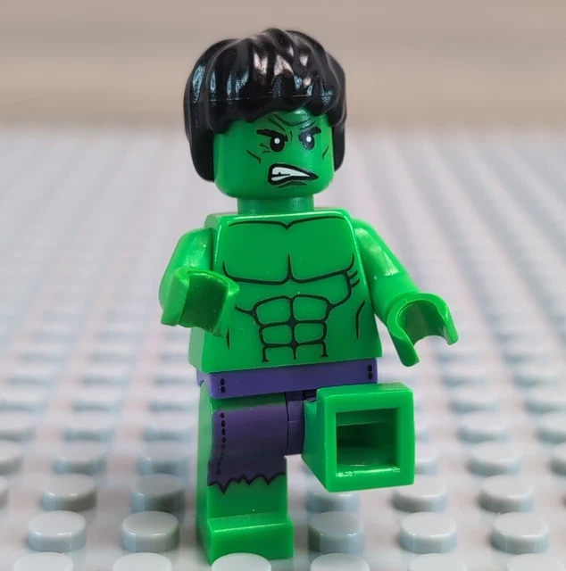 LEGO UNOFFICIAL MARVEL Hulk MiniFigure Avengers Two Sided Headed High ...