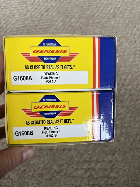 ENSEMBLE DE LOCOMOTIVES diesel Athearn GENESIS READING PHASE 4 F-3A & F ...