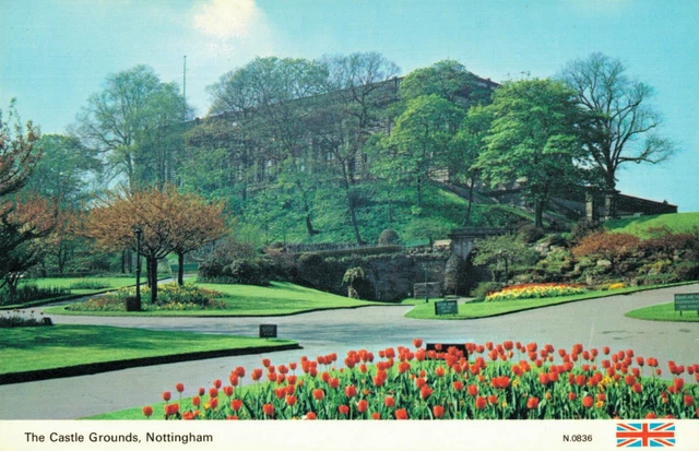 THE CASTLE GROUNDS, Nottingham : Vintage Postcard £6.95 - PicClick UK