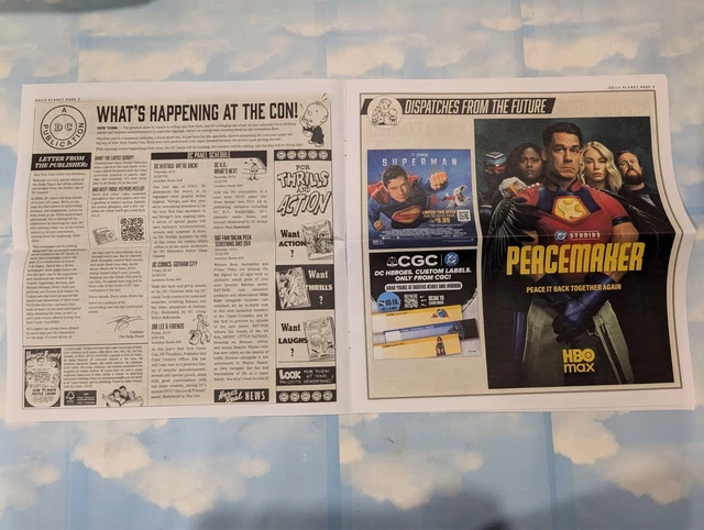 NYCC 2025 DAILY Planet Newspaper Exclusive Dc Studios £16.12 - PicClick UK