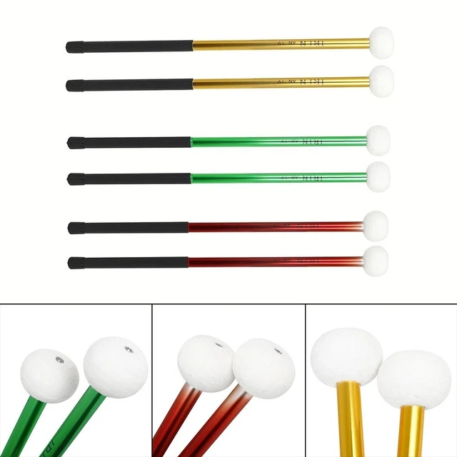 ALUMINIUM ALLOY HANDLE Drum Sticks Bands for Marching Drums Timpani ...