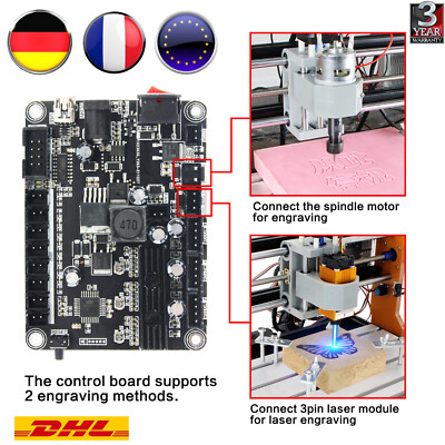 3 AXIS GRBL cnc router usb port engraving machine/1.1f 2418 control board £38.46 - PicClick UK