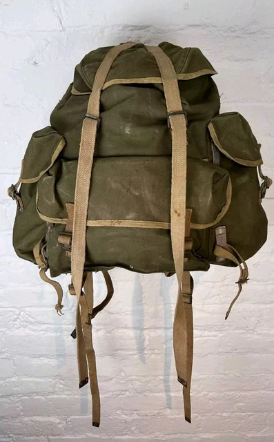 WW2 1945 COMMANDO Bergen Rucksack SAS Military Army Bag World War II P ...