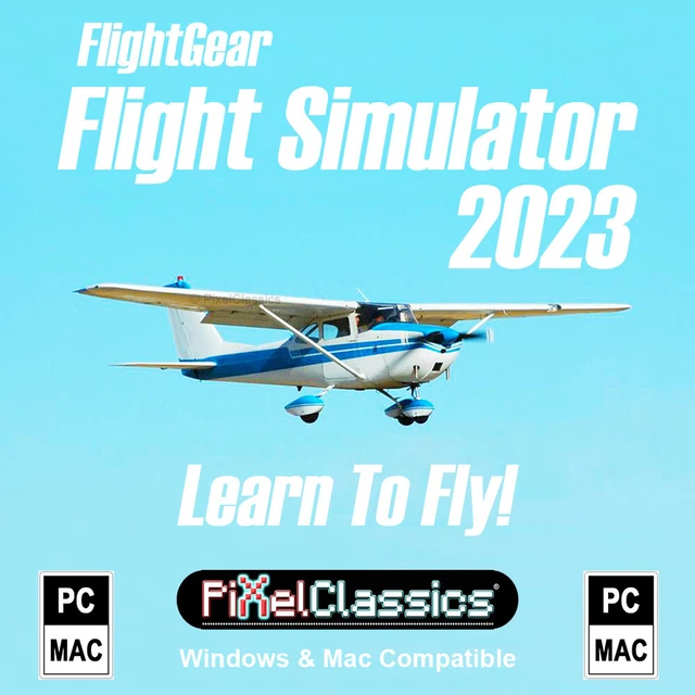 FLIGHTGEAR FLIGHT SIMULATOR 2023 X Premium Deluxe Aircraft Plane ...