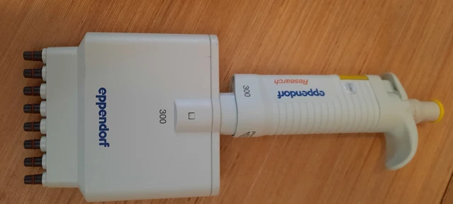 EPPENDORF 8-CHANNEL MULTICHANNEL Pipette, 10 to 100µL EUR 150,00 - PicClick DE