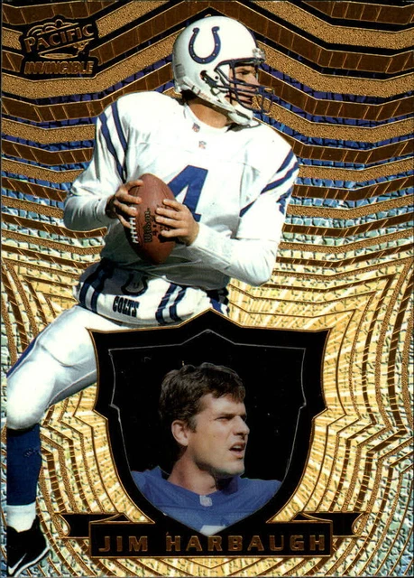 1997 PACIFIC INVINCIBLE Football Card #62 Jim Harbaugh EUR 1,86 ...