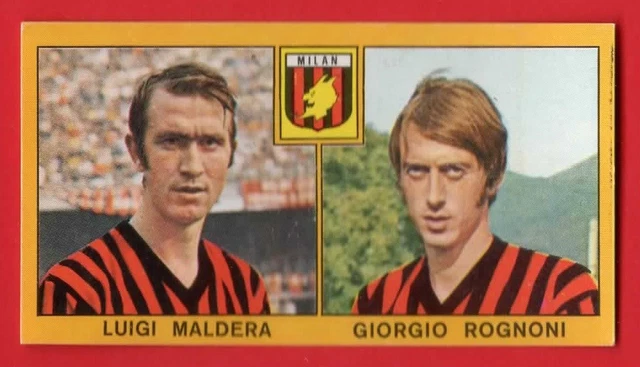 FIGURINA CALCIATORI PANINI 1969/70 - Recupero - Maldera/Rognoni - Milan ...