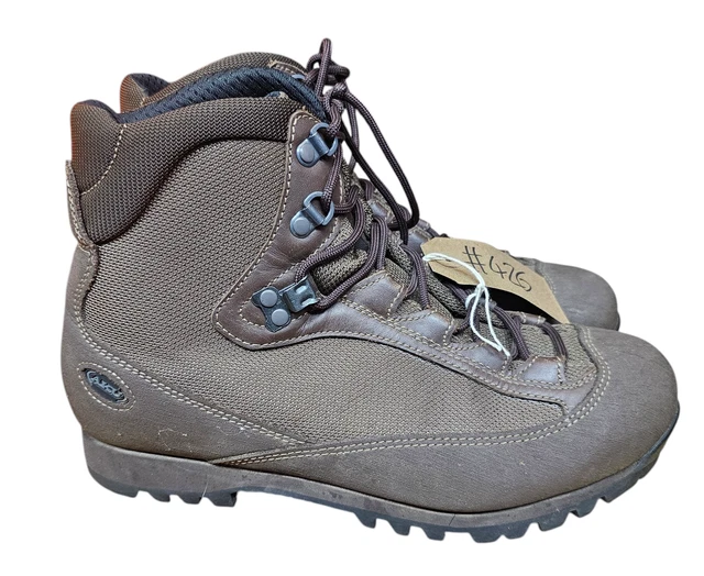 AKU BRITISH ARMY Issue Brown Leather Gore-Tex Vibram Combat Boots 7M UK ...